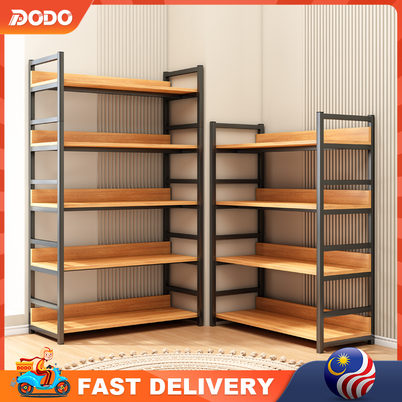 DO 4/5/6 Layers Multipurpose Rack BookShelf Metal Frame Shelves Rack ...
