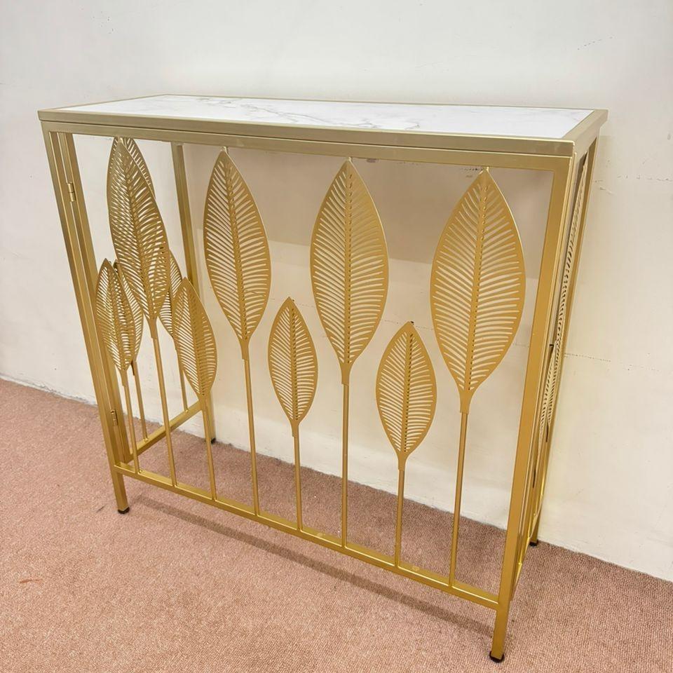 Console Table Iron Gold Decor Table Meja Console Gold Nordic Style Side ...