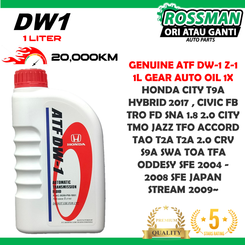 1 BTL - DW-1 Honda Civic FD FB SNA T9A HYBRID City TMO Jazz TFO Accord ...