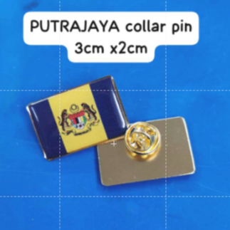 COLLAR PIN 3 cm X 2 cm putrajaya GOLD READY STOCK MALAYSIA FLAG ...