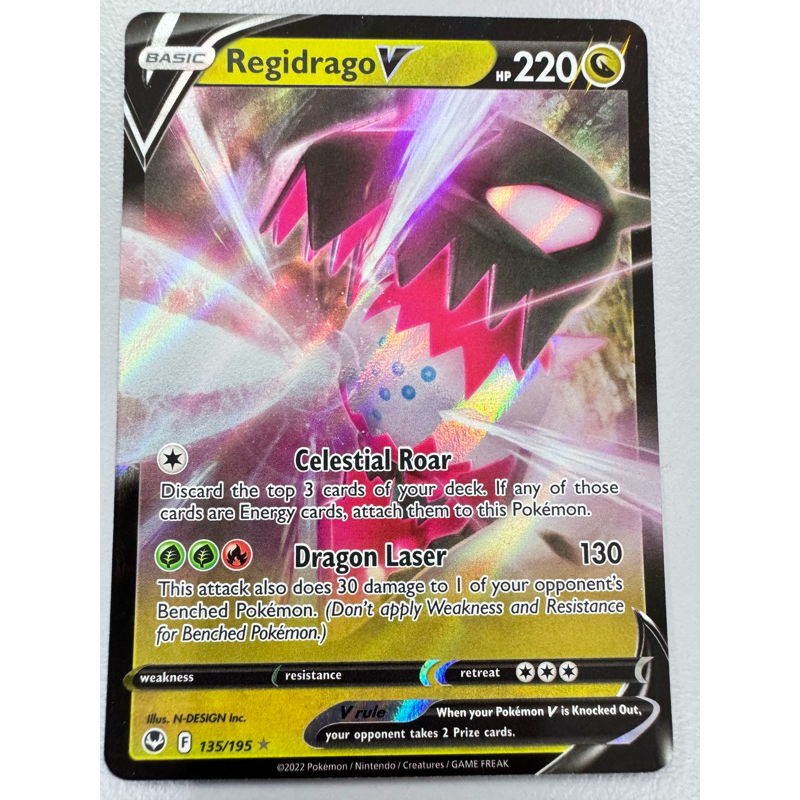 Dragon Type - Pokemon Card V - Regidrago V 135/195 | Shopee Malaysia