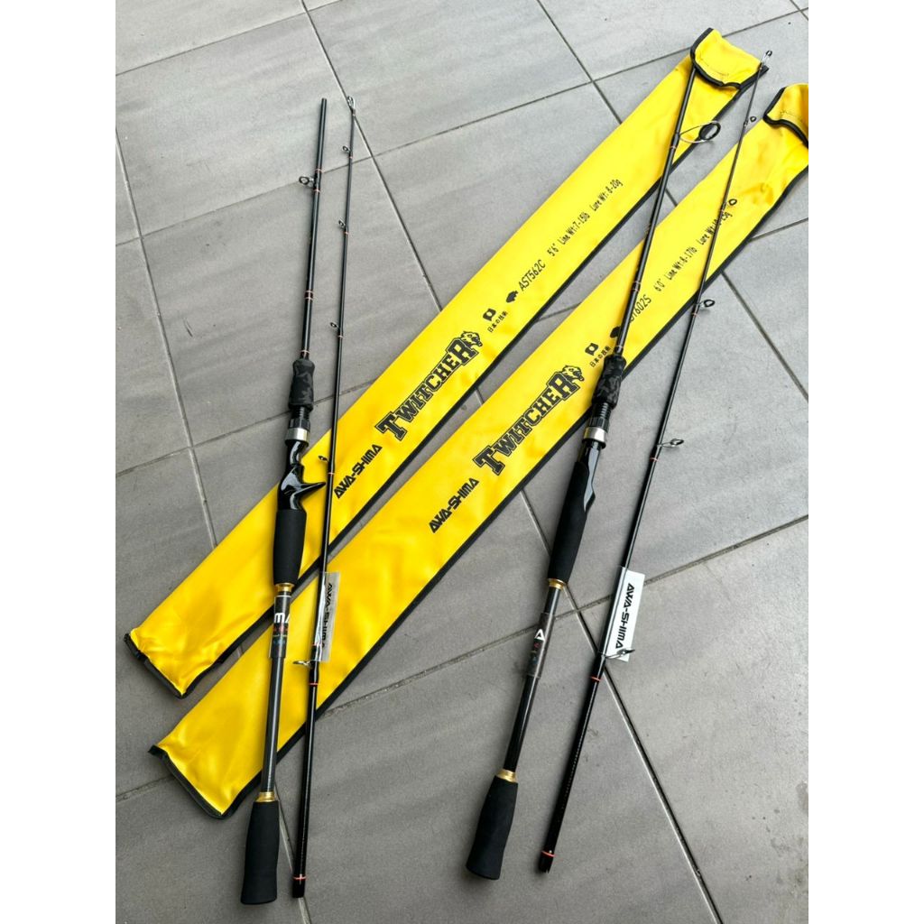 AWASHIMA TWITCHER SPINNING/BAITCASTING(BC) FISHING ROD | Shopee Malaysia