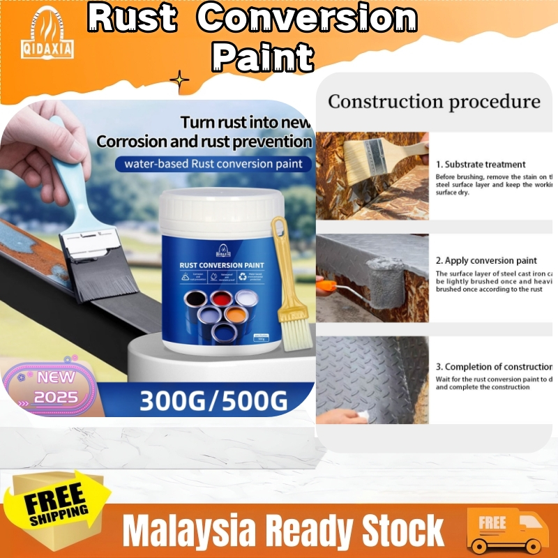 Rust Conversion Paint Water Based Aqua Metal Rust Paint Cat Besi 金属防锈漆 ...