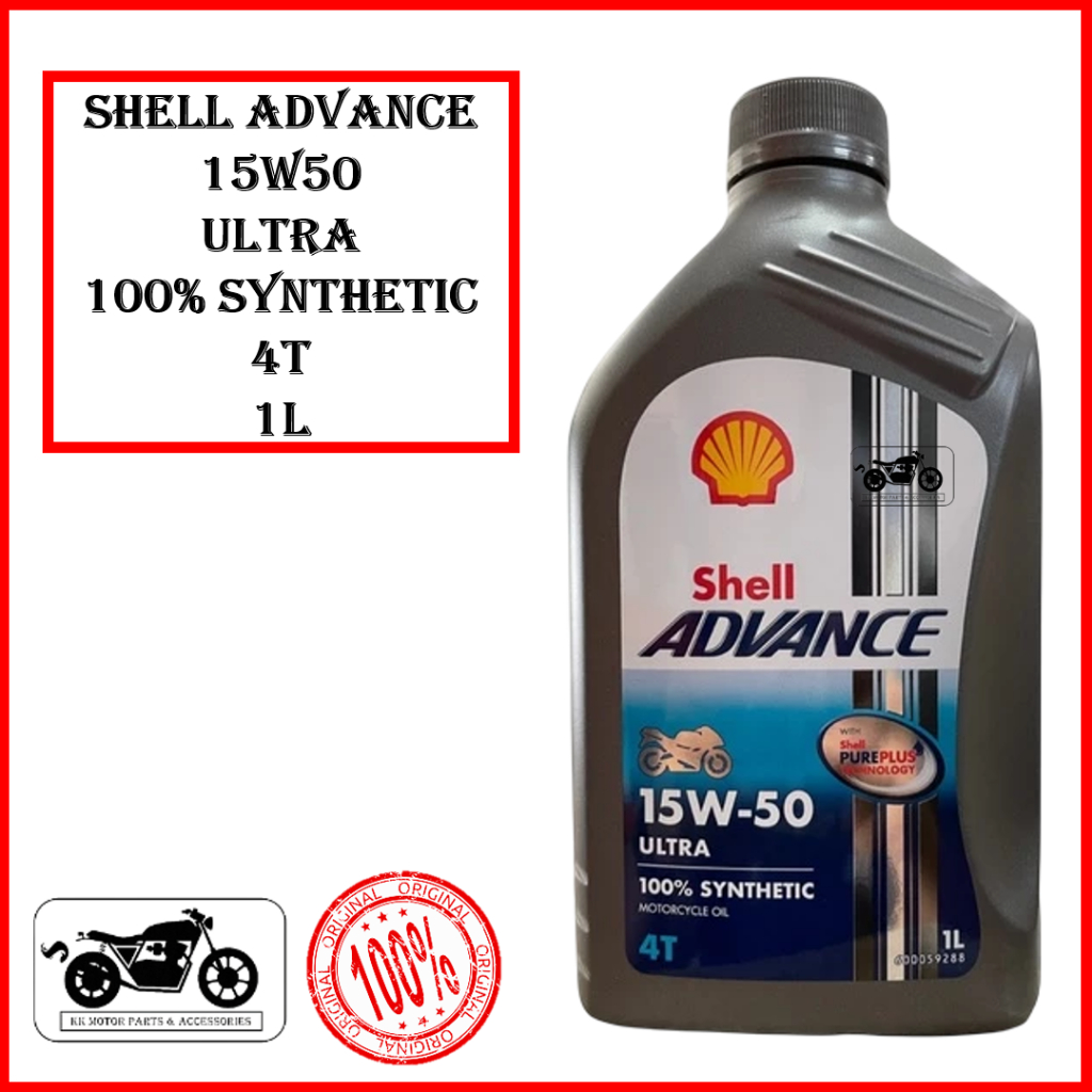 [100% ORIGINAL !!!] SHELL ADVANCE ULTRA 15W50 15W-50 4T FULLY SYNTHETIC ...