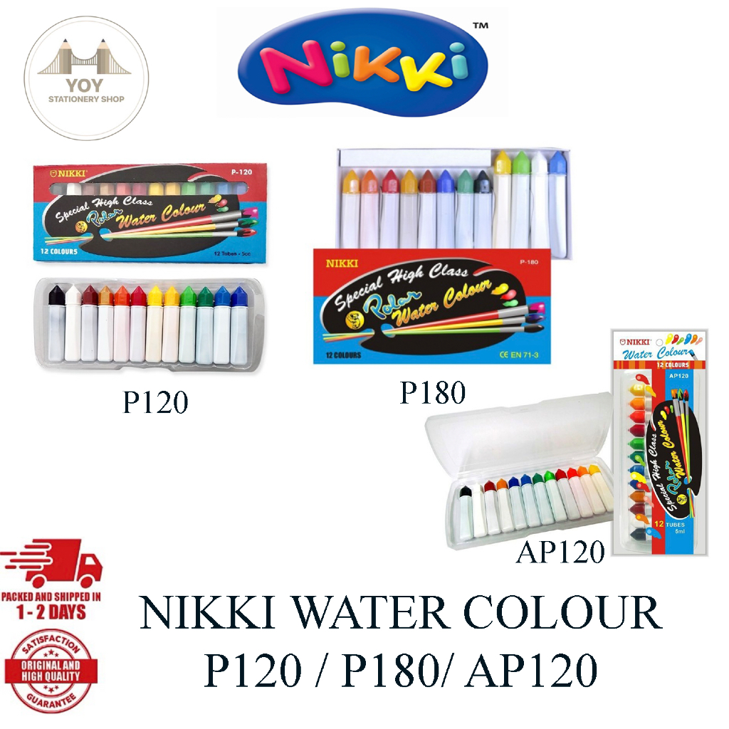 NIKKI WATER COLOUR P120 / P180/ AP120 (READY STOCK) | Shopee Malaysia