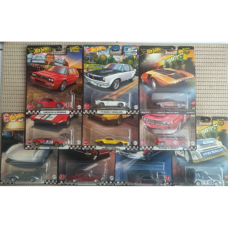 Hot Wheels Holden Rover Tomaso MG Lancia Pontiac Delorean Lancia ...