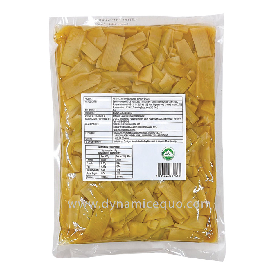 Ajitsuke Menma 1kg Halal Seasoned Bamboo Shoots | Shopee Malaysia
