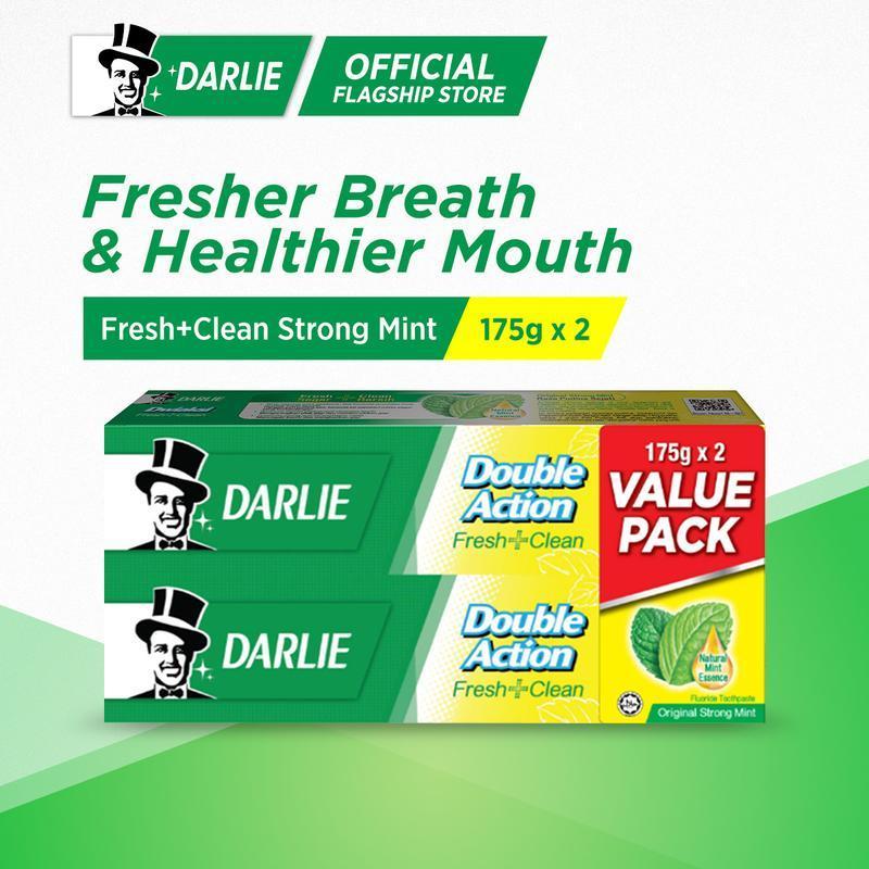 DARLIE TOOTHPASTE DOUBLE ACTION / Ubat Gigi Original Strong Mint 225g ...