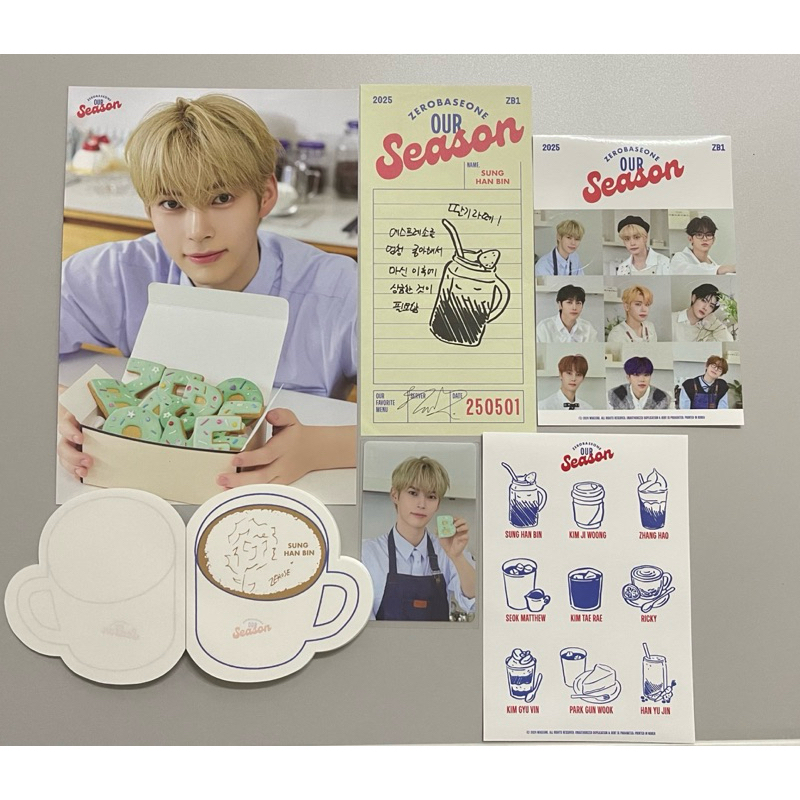 ZB1 ZEROBASEONE 2025 Season Greeting - OUR Season basic configuration photocard | Shopee Malaysia