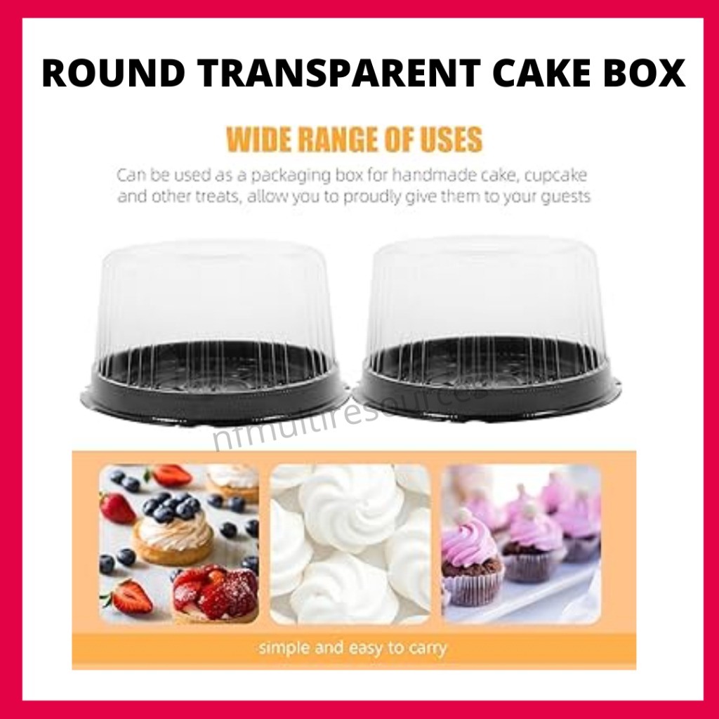 4/6/8 inch Round Cake Packaging Transparent Box children's mini cake ...