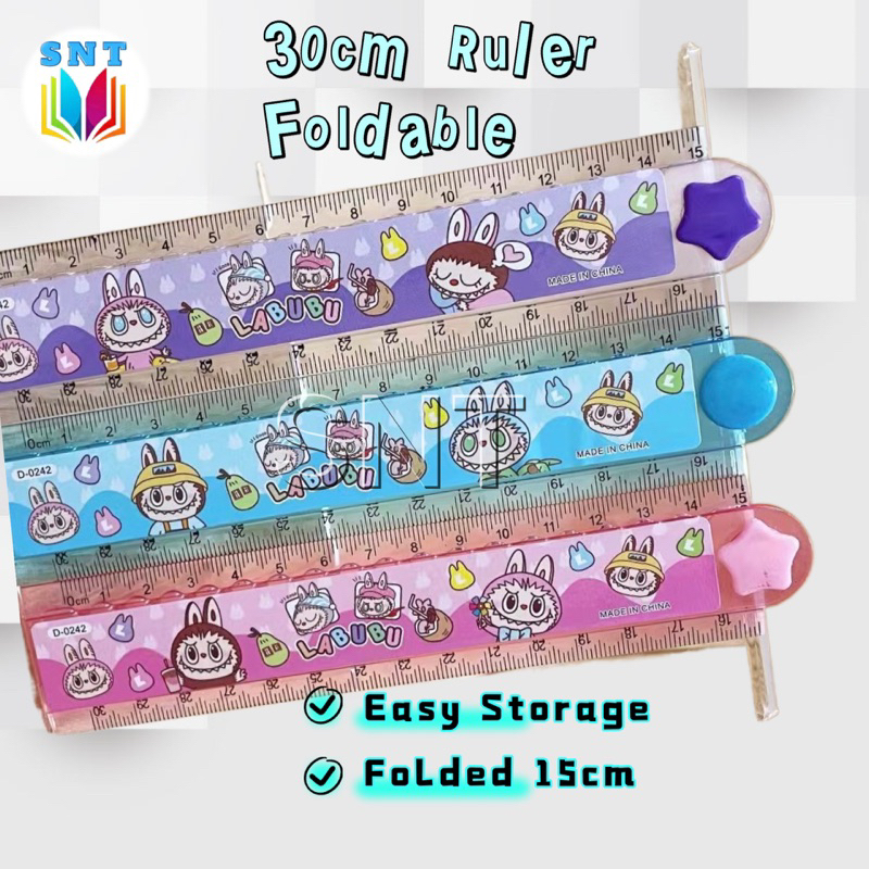 Labubu SNT (D-02) Ruler / Long Foldable Ruler Pembaris Lipat Panjang ...