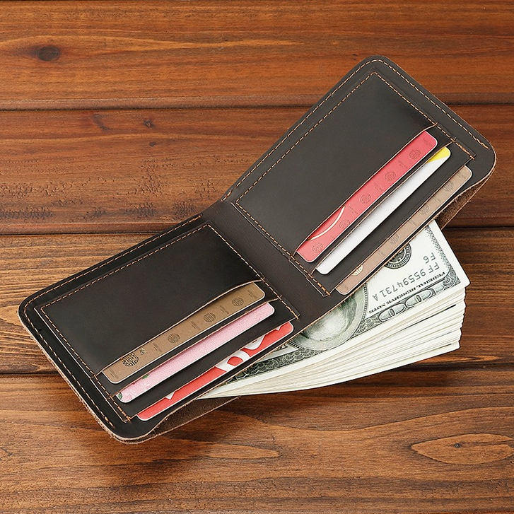 Dompet Kulit Lelaki Genuine Leather First Layer Men Wallet , Dompet ...