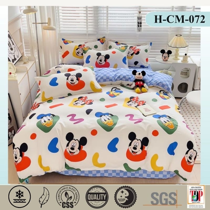 BEE Cartoon Bedsheet 1200Tc Cotton Bedsheet 5in1 With Comforter Set ...
