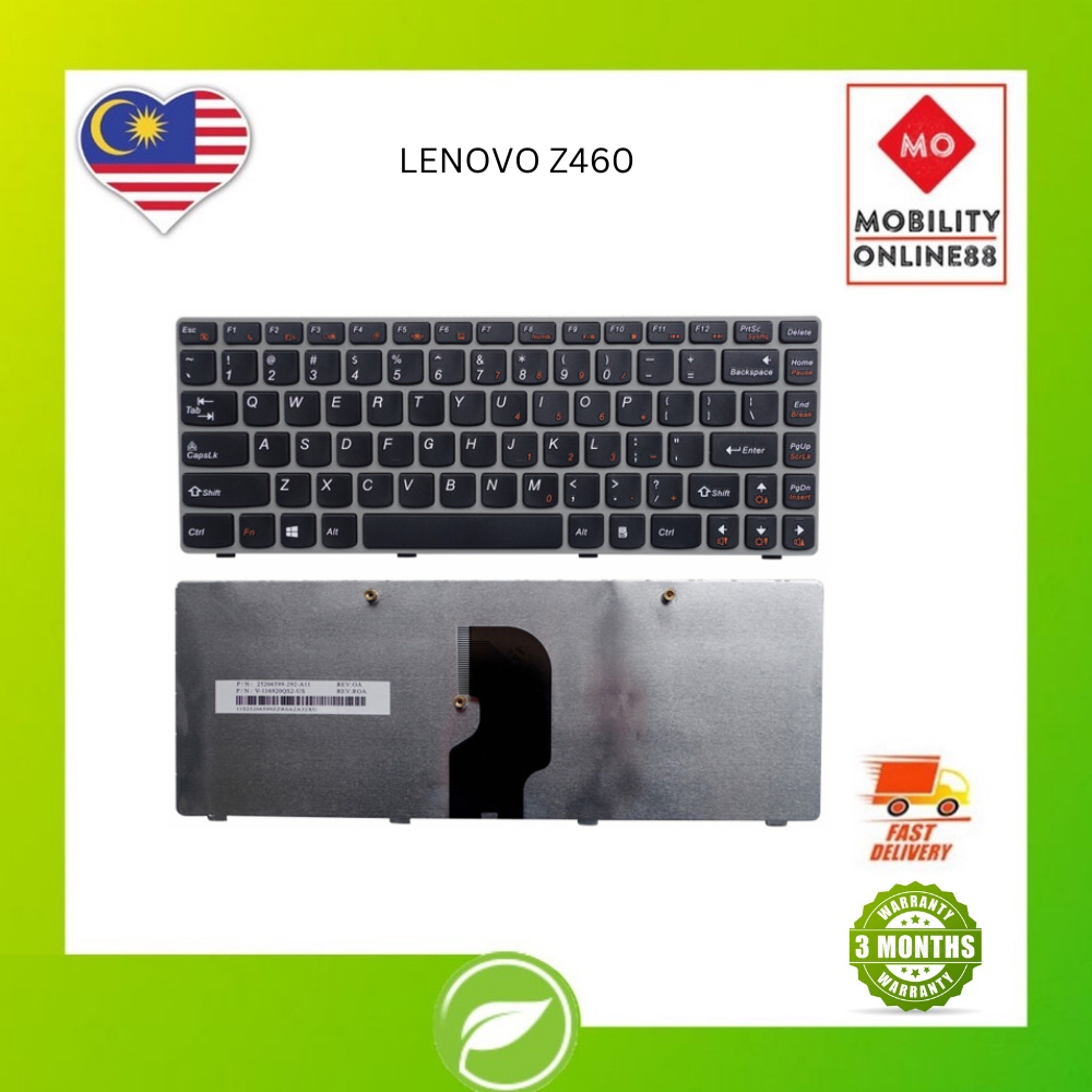 LENOVO Z460 Laptop Keyboard | Shopee Malaysia