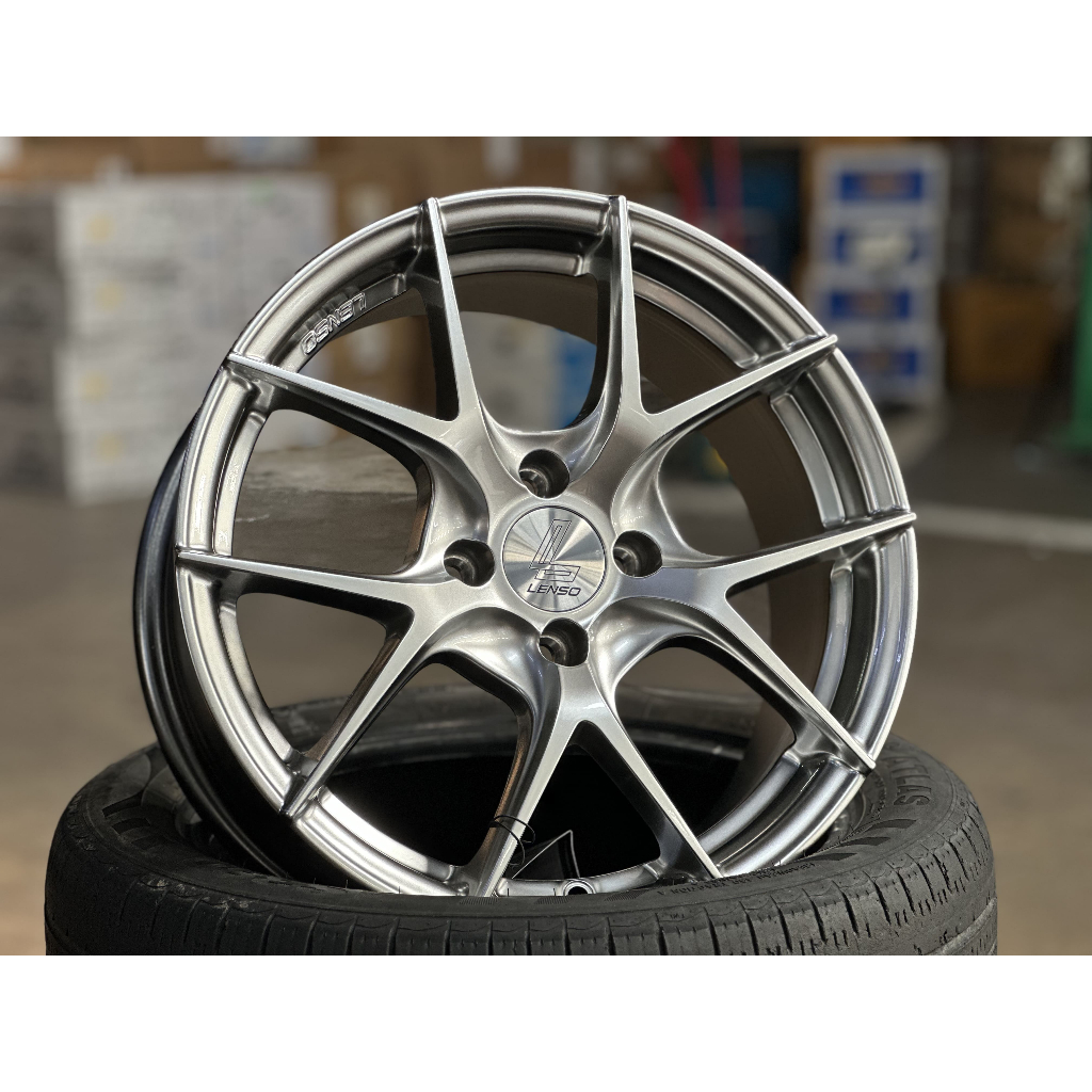 NEW 16X7J Lenso Jager Dyna Rim (set of 4) Silver 4X100 for City Jazz Vios Yaris Myvi Mazda 2 ...