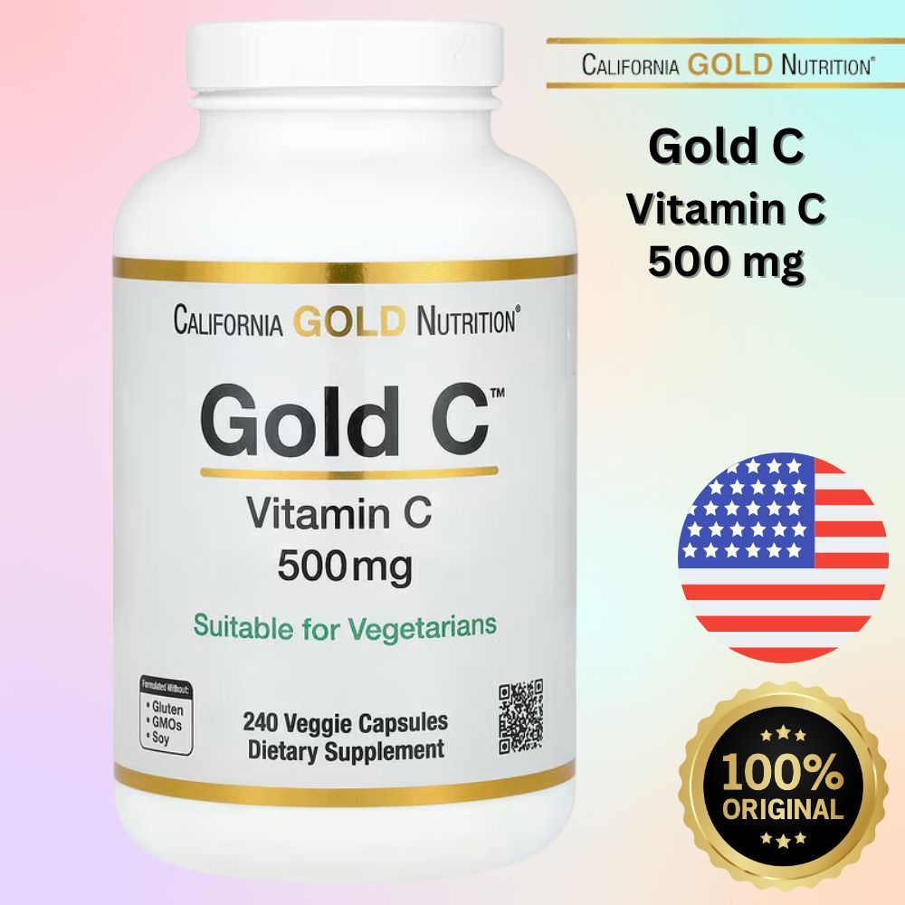 California Gold Nutrition, Vitamin C, 500 mg, 240 Veggie Capsules ...