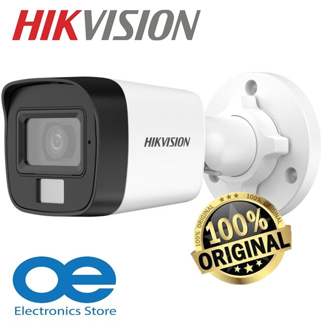 HIKVISION DS-2CE16D0T-LFS Analog 2MP Fixed 3.6mm Lens Built-in Mic Smart Hybrid Light Audio Mini ...
