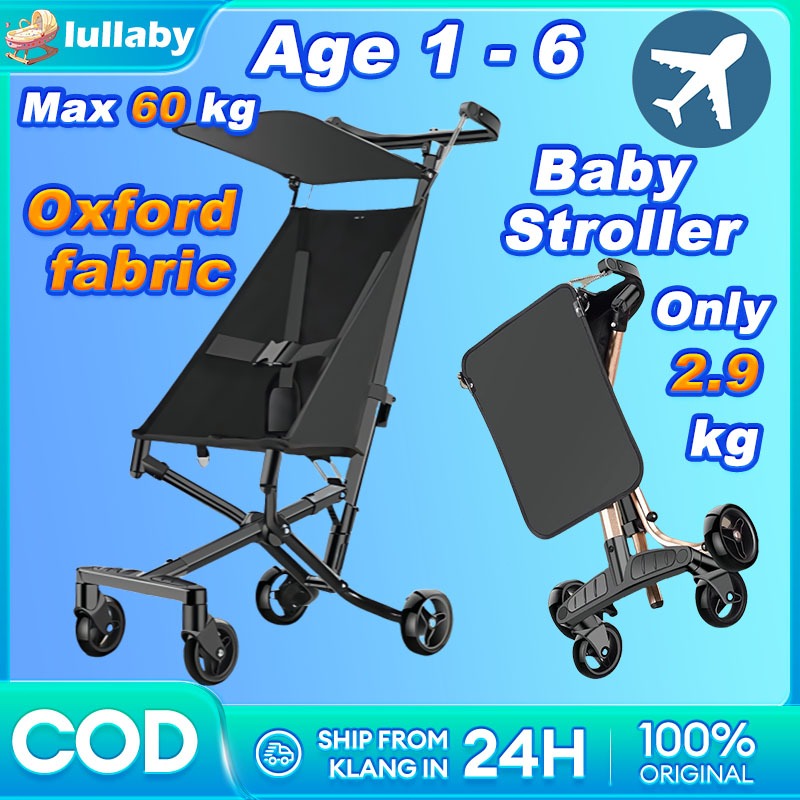 Stroller Baby 2.9 kg Max 60kg Foldable boarding stroller Travel ...