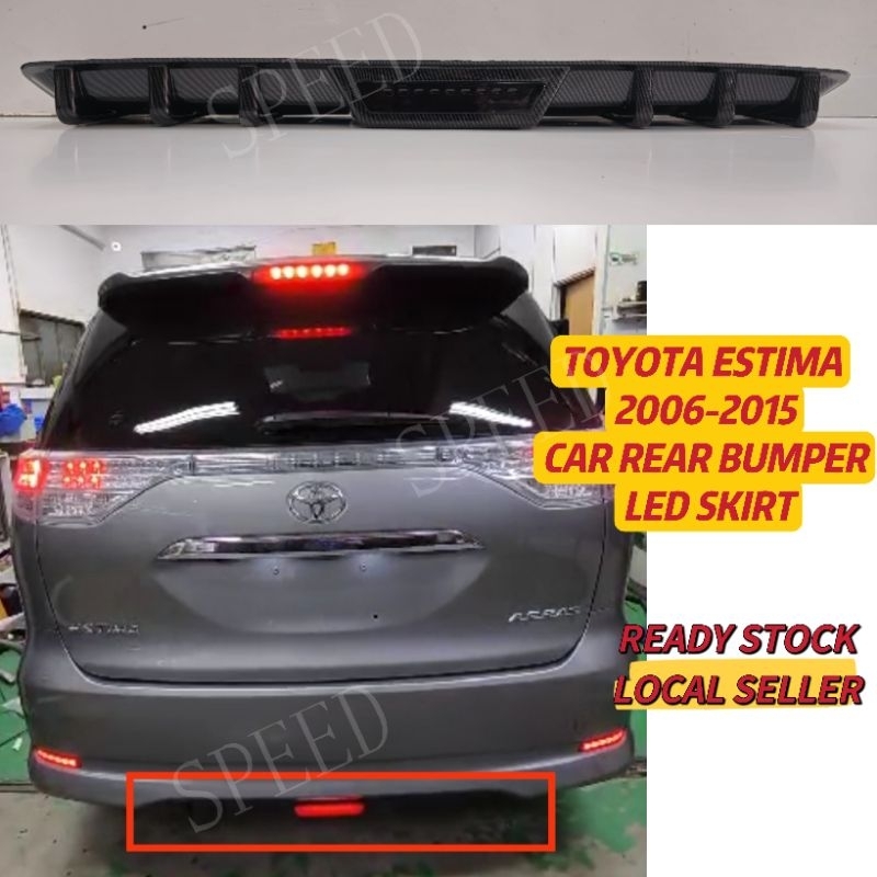 TOYOTA ESTIMA 2006-2015 CAR REAR BUMPER LED SKIRT | Shopee Malaysia