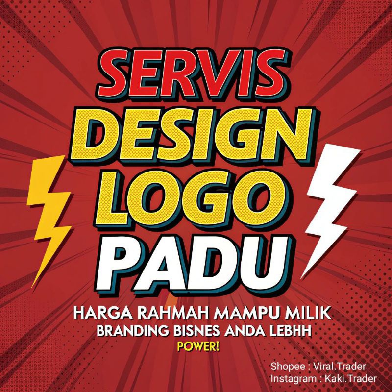 (2025) SERVIS DESIGN LOGO / STICKER / POSTER / FLYER / BUNTING / BANNER ...