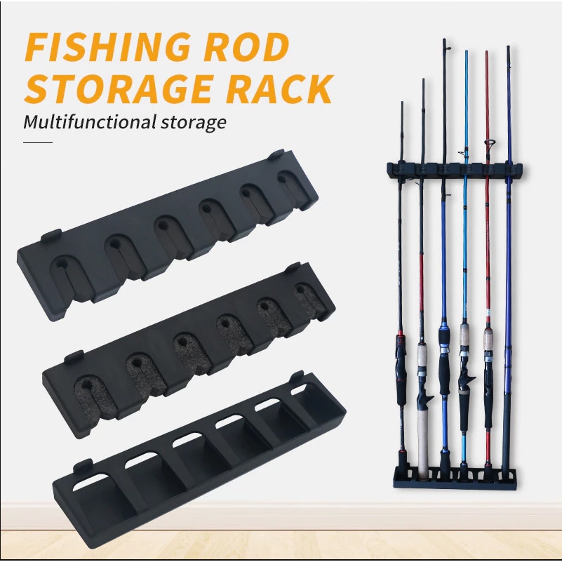 Rak Joran v2 'EVA Foam' / 6-Rod Rack Vertical Rak Pancing Simple ...