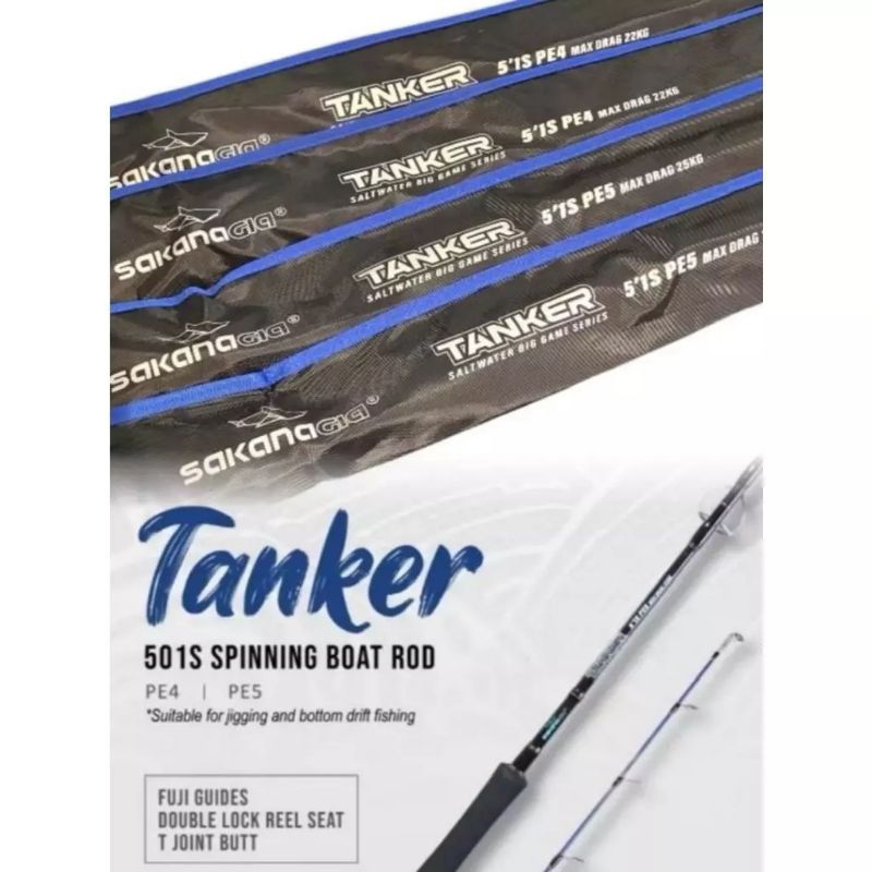 SAKANA GIA TANKER JIGGING BOTTOM DRIFT FISHING ROD | Shopee Malaysia