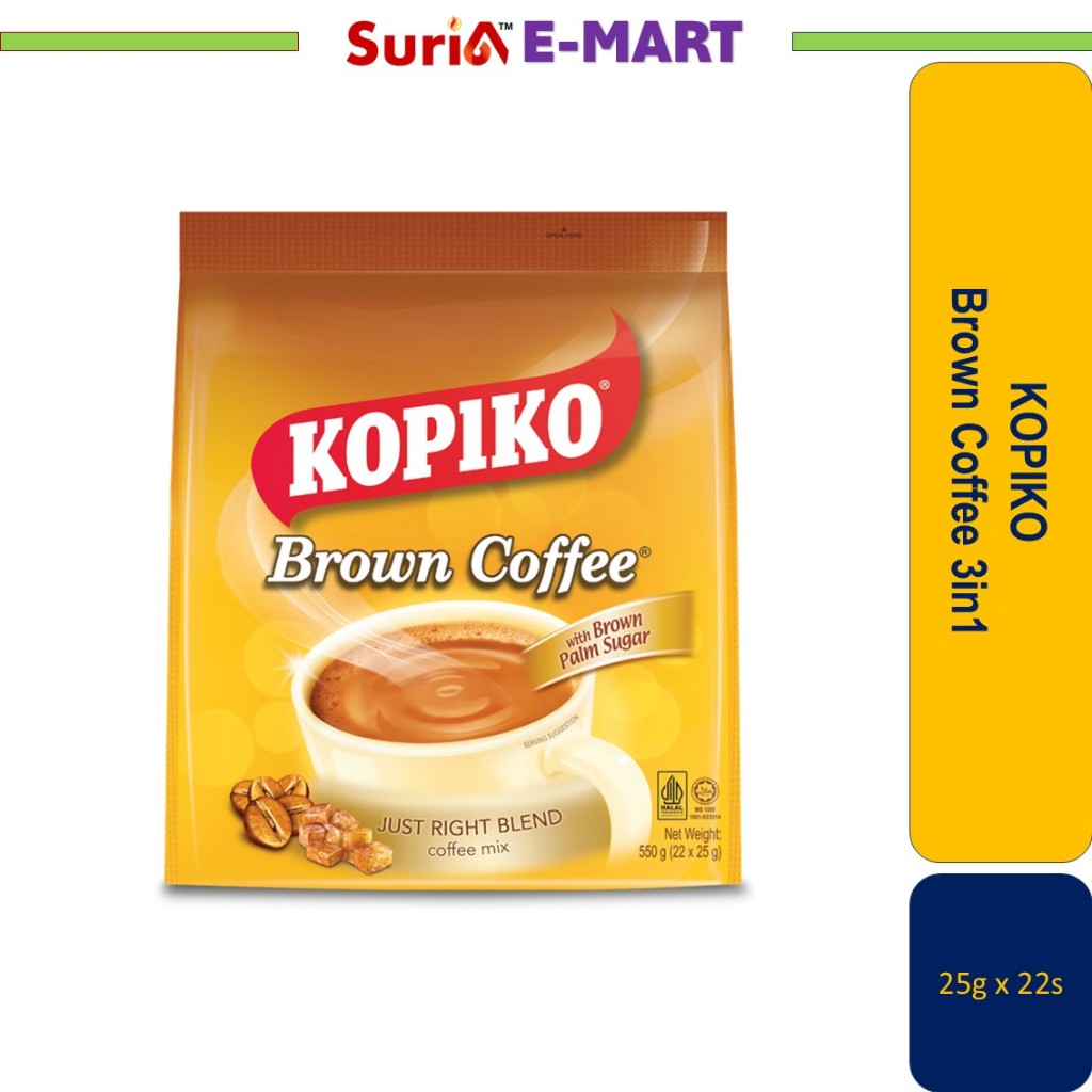 Kopiko Brown Coffee 3in1 25g x 22s | Shopee Malaysia