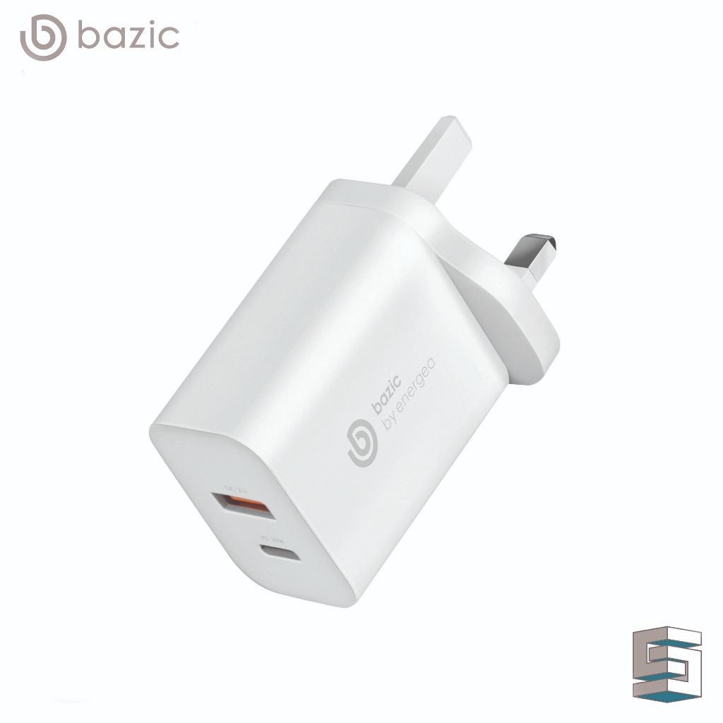 ENERGEA Bazic GoPort PD30 + PD/PPS USB-A Port Wall Charger - White (30W ...