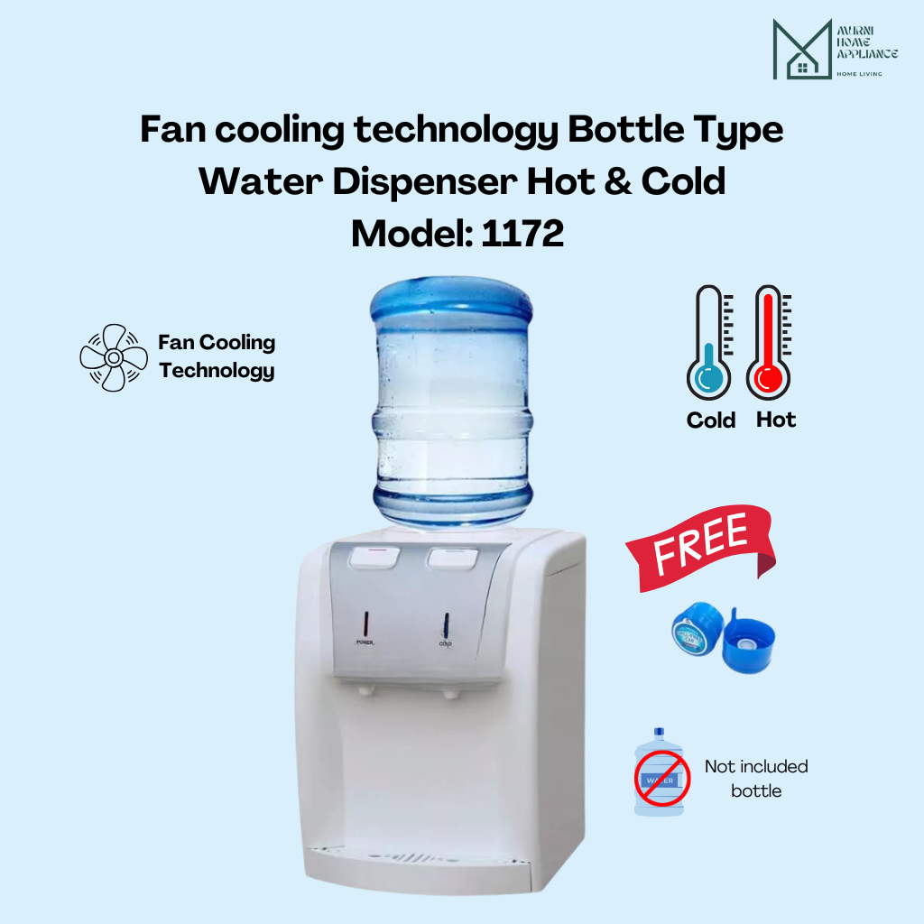 Fan cooling technology Bottle Type Water Dispenser Hot & Cold Model ...