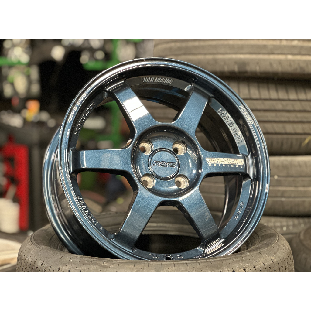 NEW 16X7J AOW TE37 Rim (set of 4) Blue 4X100 for City Jazz Vios Yaris Myvi Mazda 2 | Shopee Malaysia