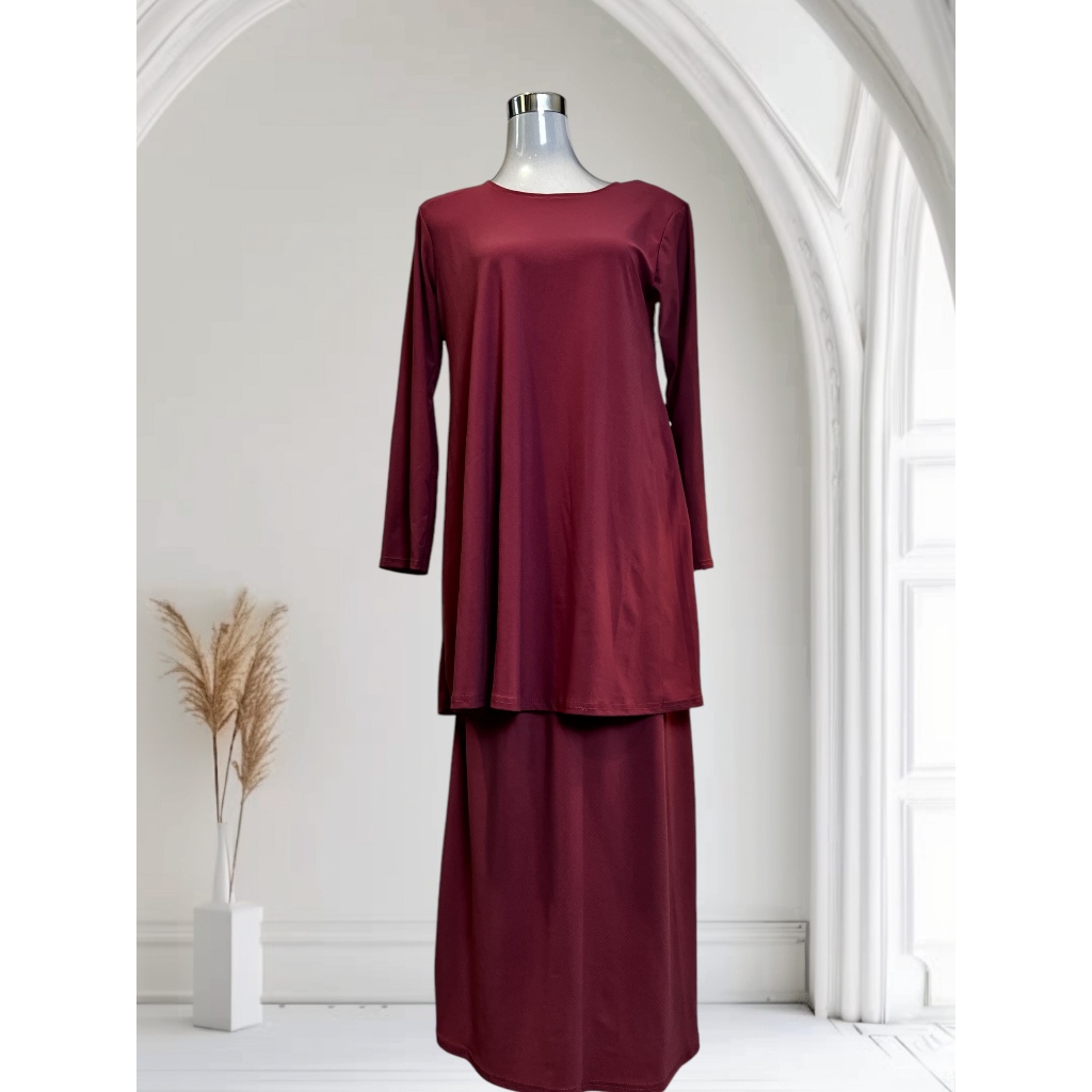 Baju Raya Ybrant plain Baju Kurung BK7001 | Shopee Malaysia