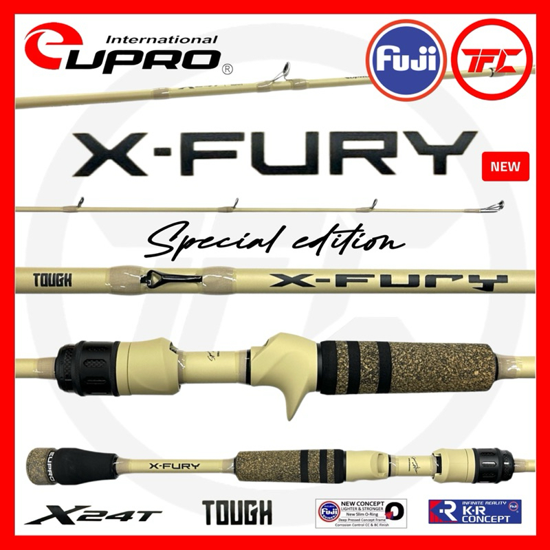 2025 New EUPRO X-FURY Special Edition Baitcast & Spinning Rod BC ...