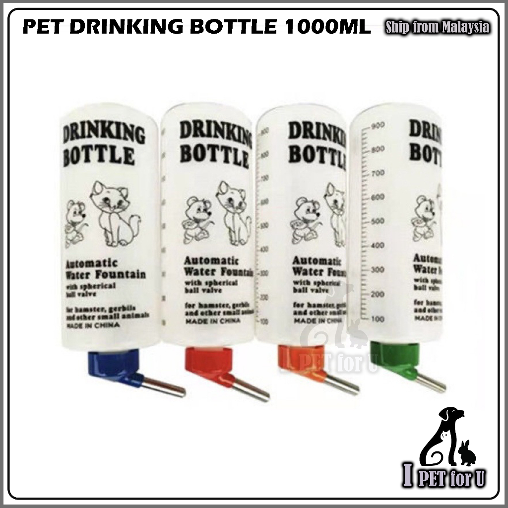 1 Pc 1000ml Rabbit Drinking Plastic Water Bottle Dispenser Feeder ...