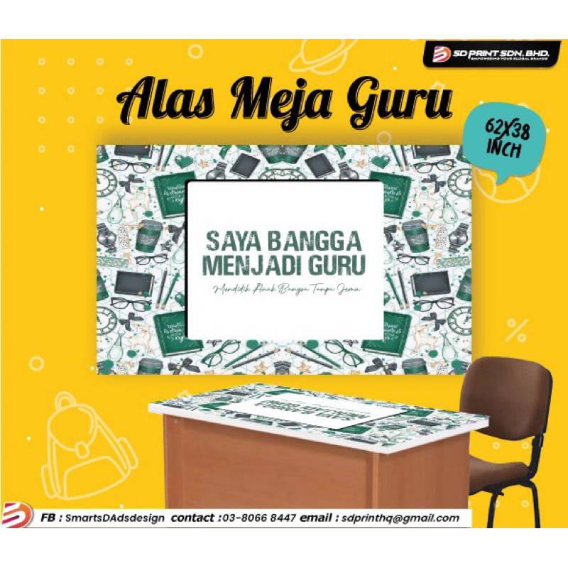 Alas Meja Guru Kelas Sekolah Design Keceriaan Kelas | Shopee Malaysia