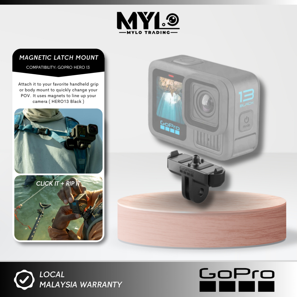 (READY STOCK) - GoPro Magnetic Latch Mount For HERO13 Only | Shopee ...