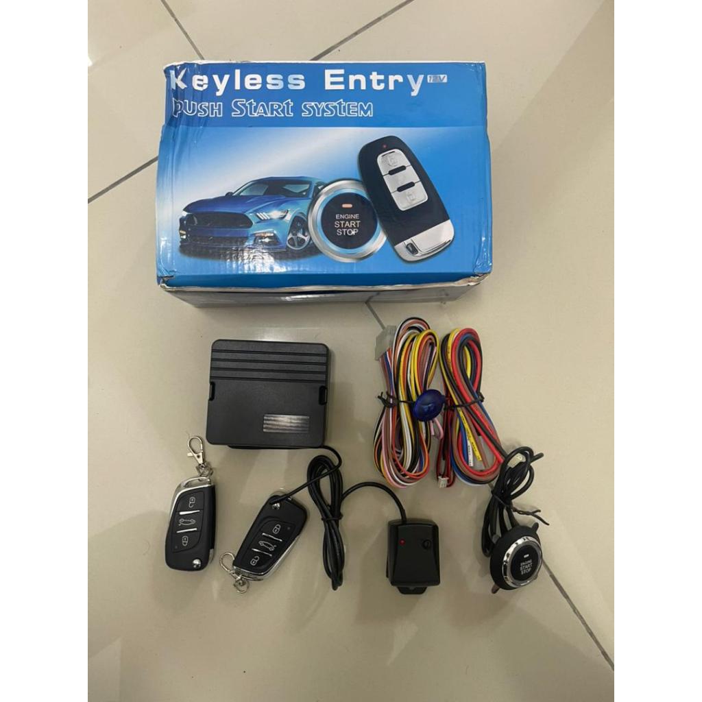 12V PKE Engine Start Stop Car Alarm Push Button Start Anti-Theft ...