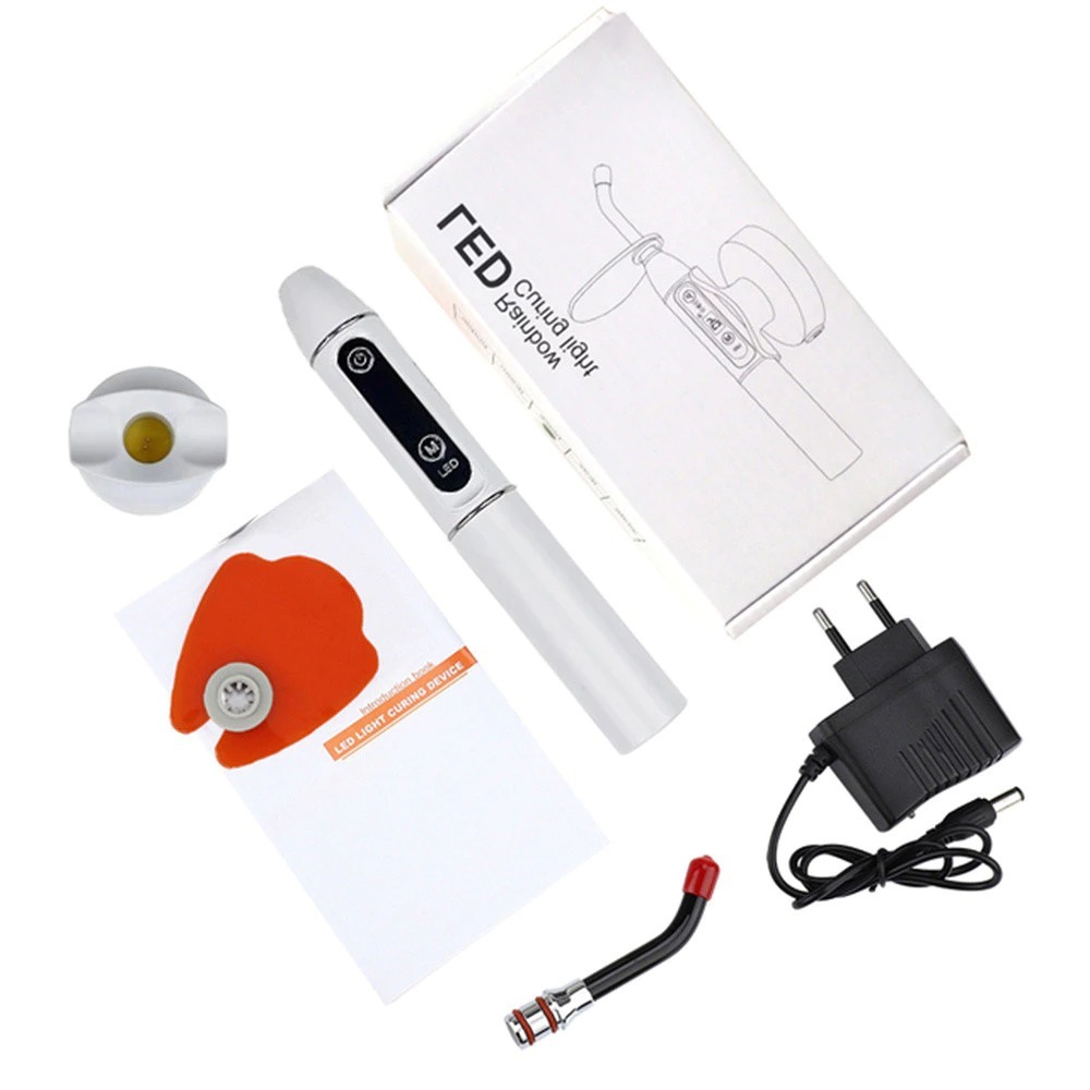 Dental LED Light Curing Machine Lamp Adjustable Working Time Solidify ...