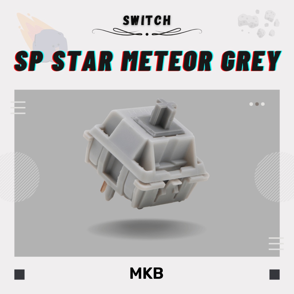 SP-STAR Meteor Grey Linear Switches Switch For Mechanical Keyboards ...