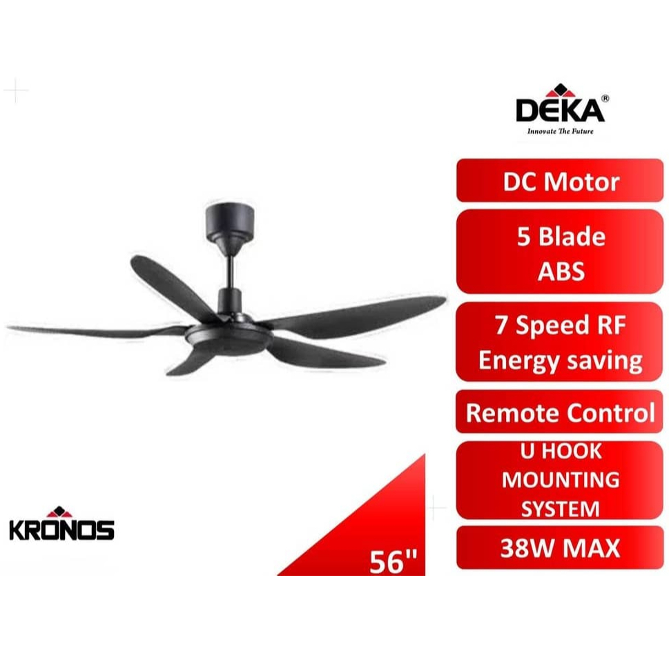 (Used showroom) KRONOS F5DC Ceiling Fan 56" DC Motor 38W ABS Blade ...
