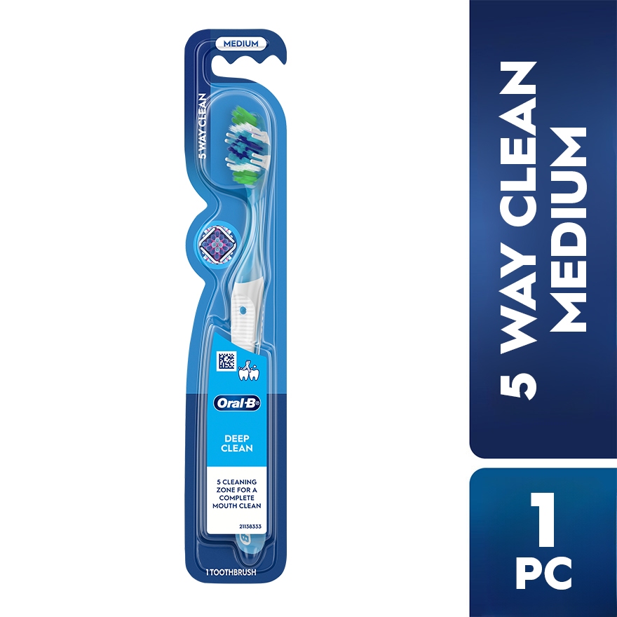 Oral-B Complete 5 Way Clean Medium Toothbrush 1 Count | Shopee Malaysia