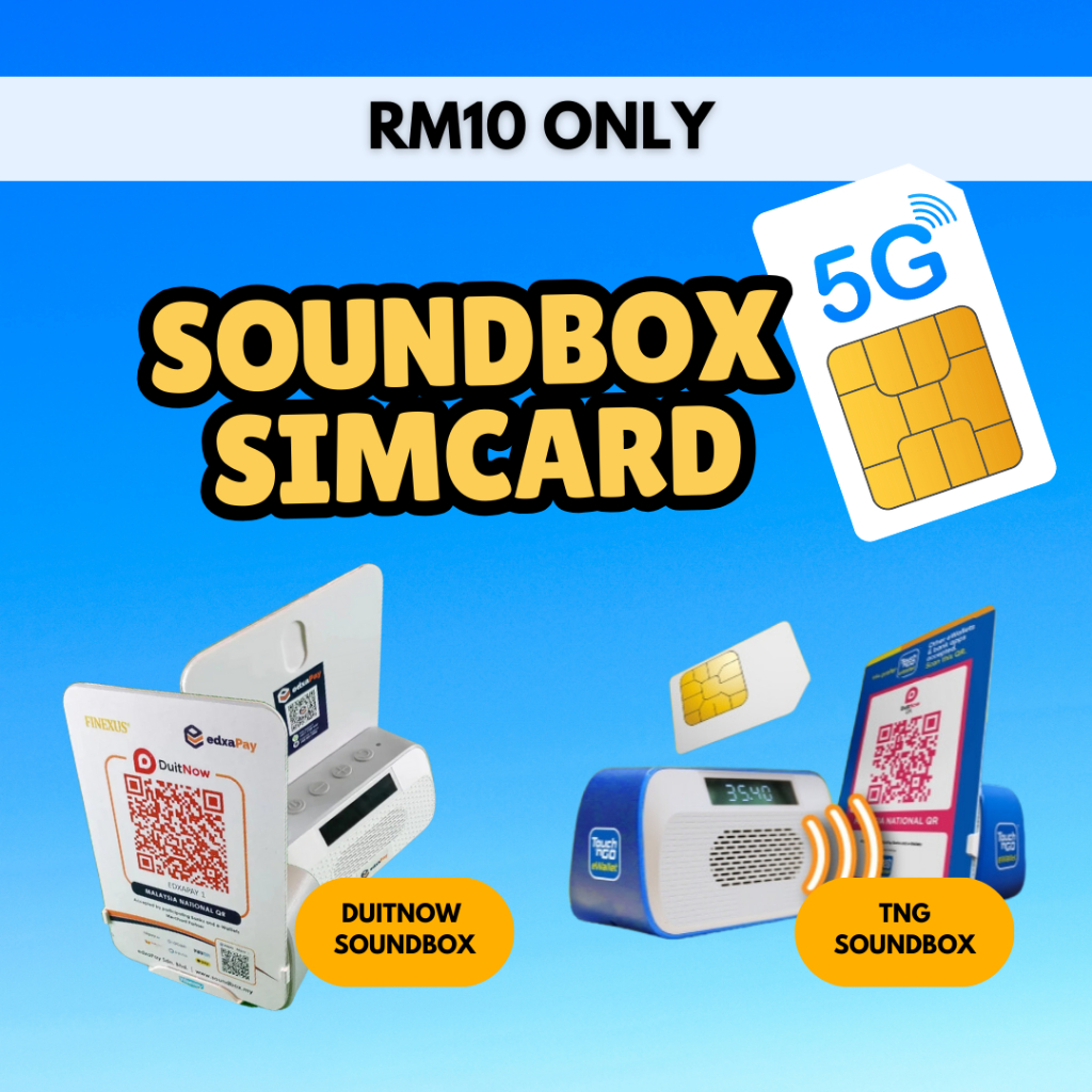 Soundbox Simcard - RM10 monthly - 3GB High Speed - TnG Soundbox / RHB ...