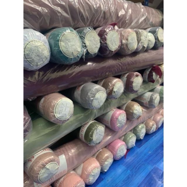 Kain Chiffon Georgette Plain /open meter / bidang 60/Kain potong/korean ...