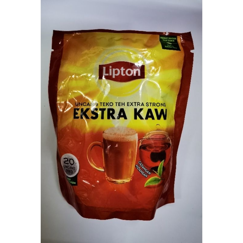 LIPTON ESKTRA KAW UNCANG TEKO 20'S/ LIPTON EKSTRA KAW POTBAG/ UNCANG ...