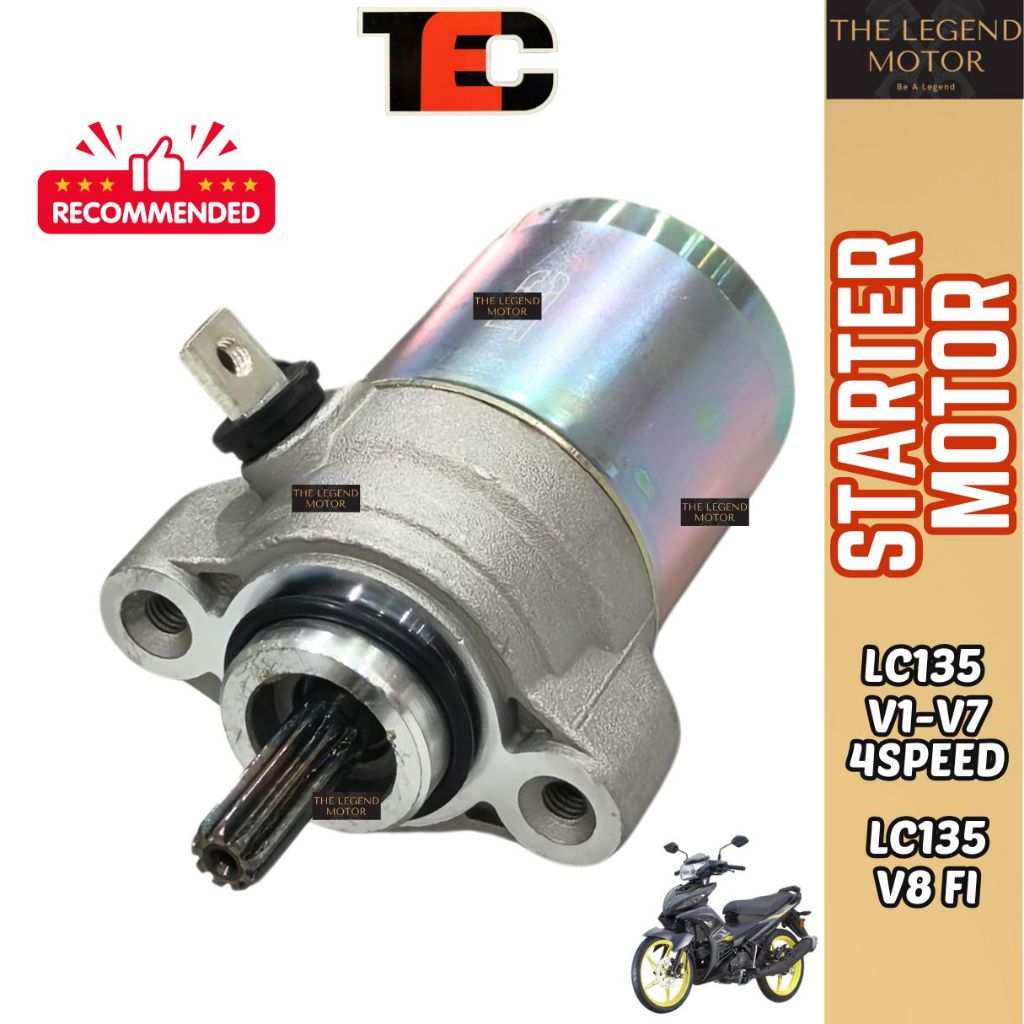 LC135 4S LC 135 4SPEED V1 V2 V3 V4 V5 V6 V7 V8 FI STARTER MOTOR ASSY STATER MOTO ELECTRIC START ...