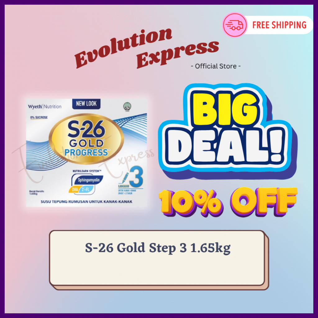 S26 Gold Step 3 (1.65kg) - Growing-Up Formula 1-3 Years | DHA + Iron + Calcium | Wyeth Nutrition ...