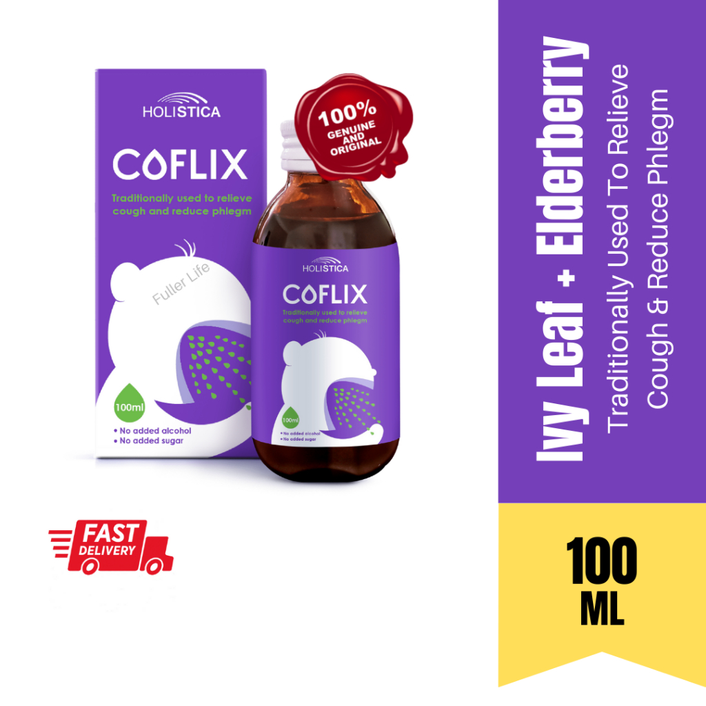 Eldon HOLISTICA Coflix Syrup (100ml)|Non-drowsy, Sugar & Alcohol-Free ...