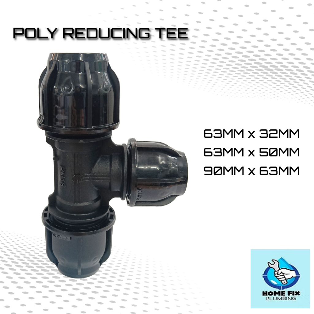 POLY REDUCING TEE (63MM, 90MM) | Shopee Malaysia