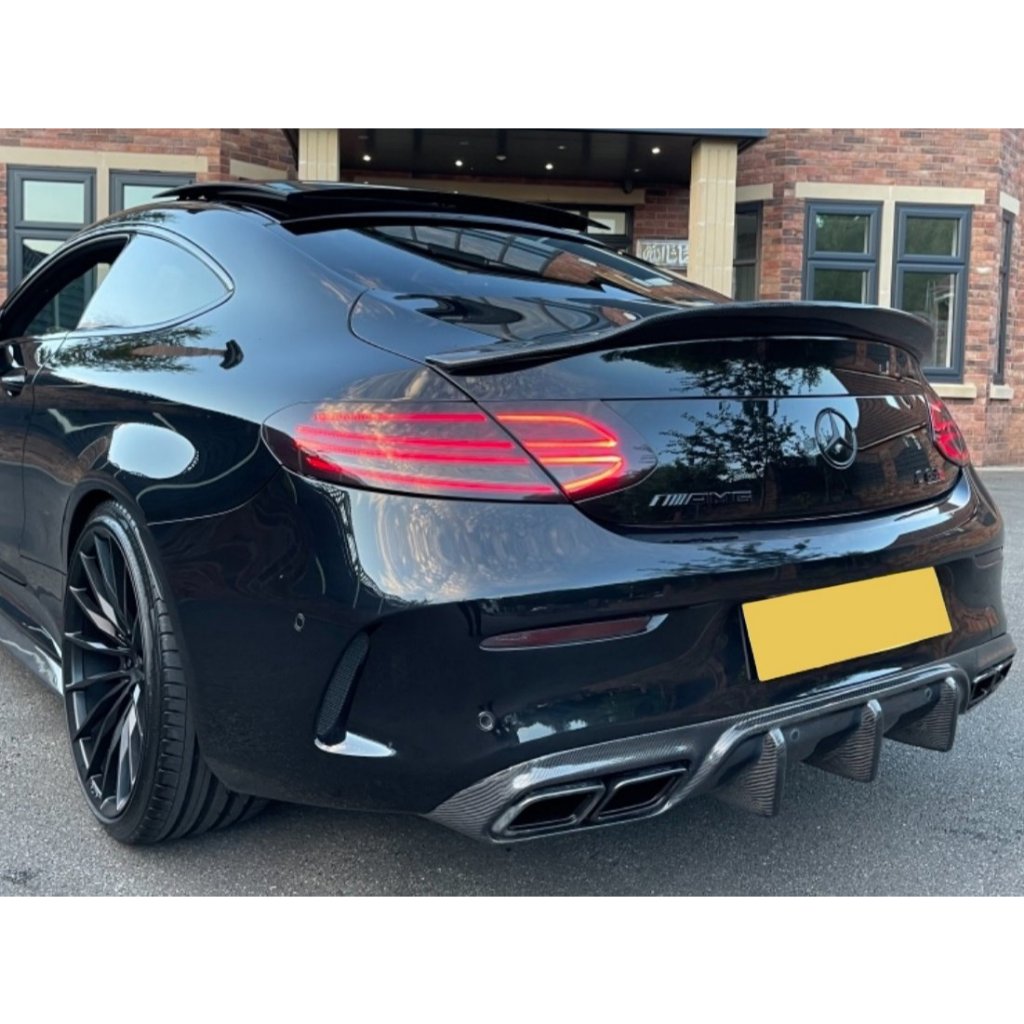 Mercedes W205 Coupe PSM Spoiler Carbon | Shopee Malaysia