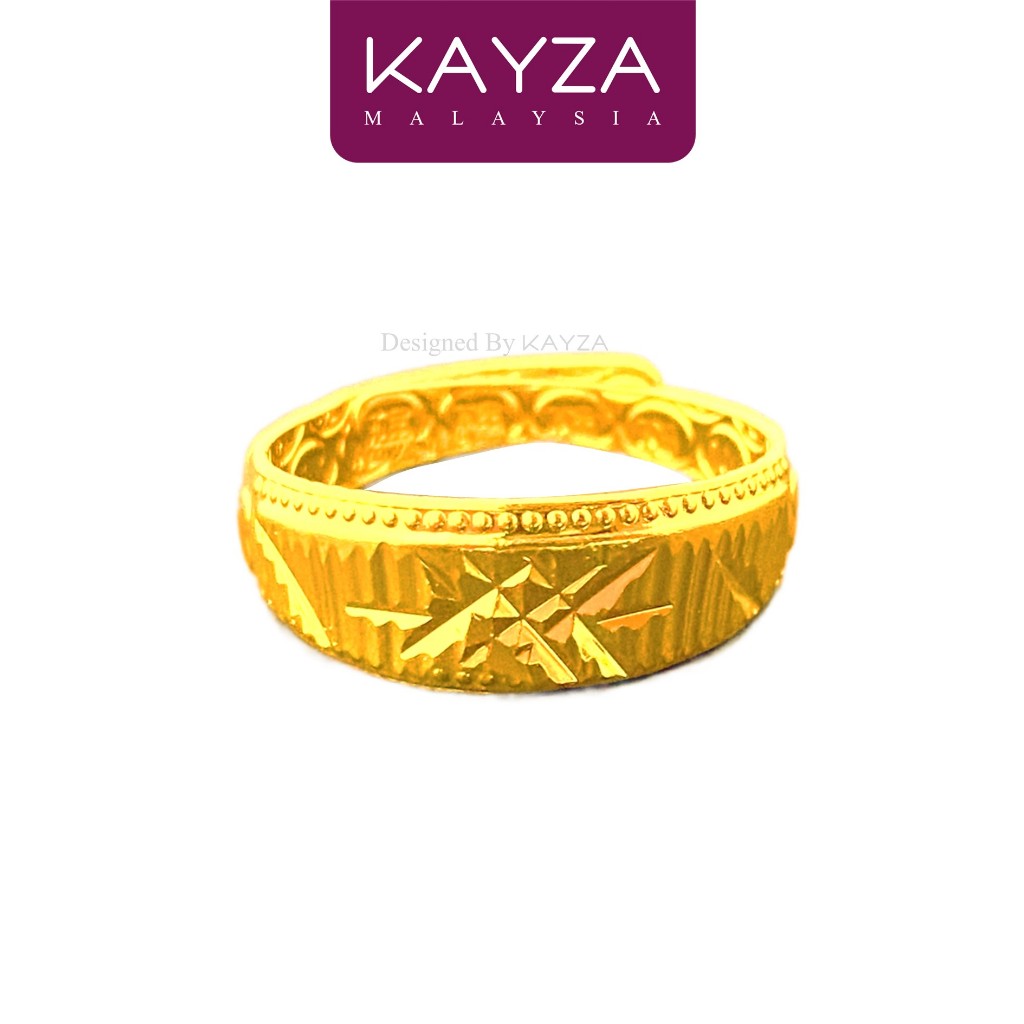 11R KAYZA X Pattern Ring Handcrafted Designs in Vietnamese Gold - Reka ...