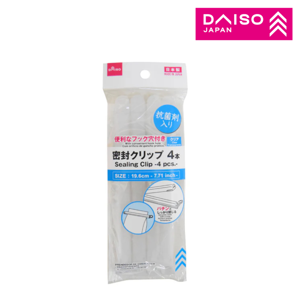 DAISO Sealing Clips (clear,4 /10 pieces) | Shopee Malaysia